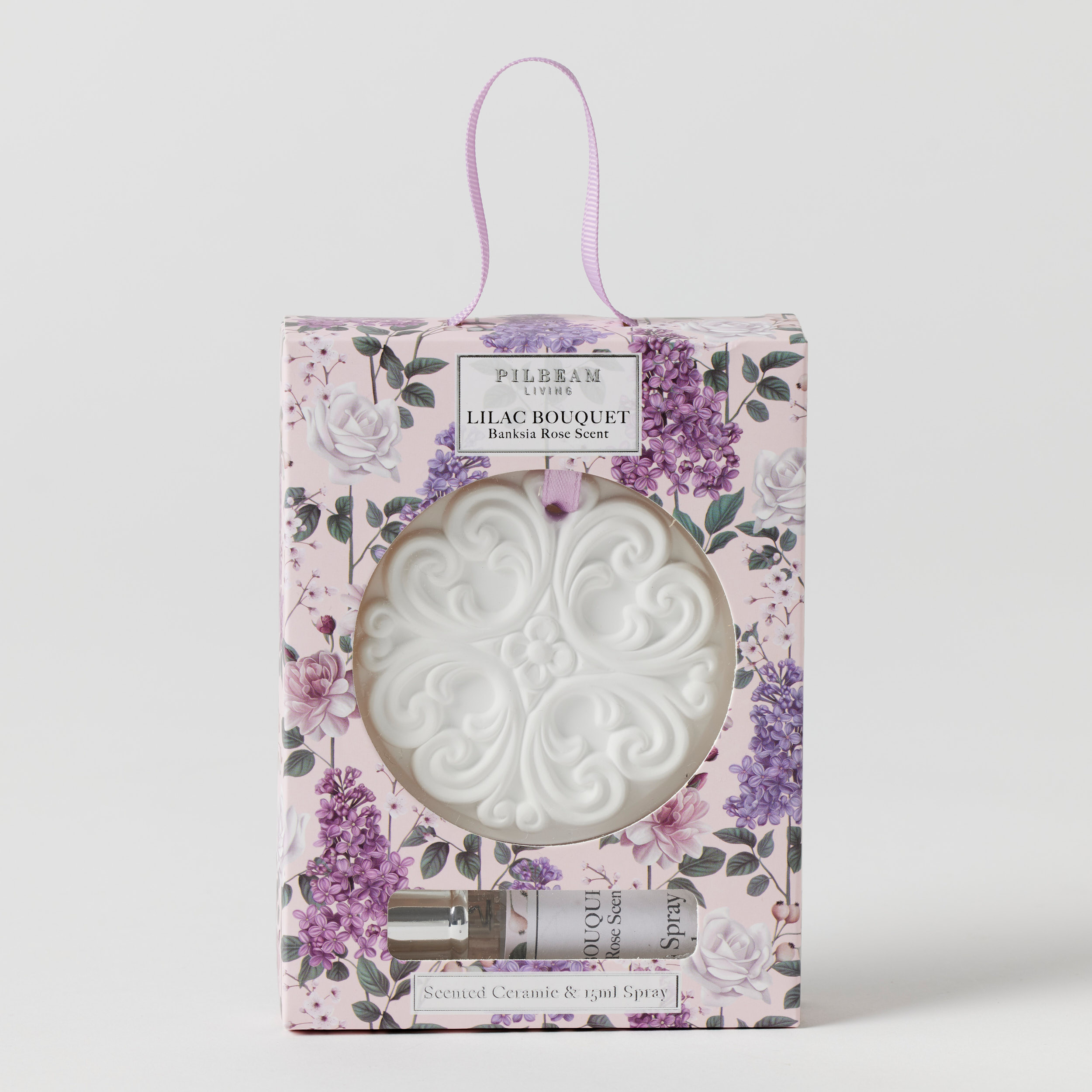 Lilac Bouquet Scented Ceramic Disc - Banksia Rose - Pilbeam Living