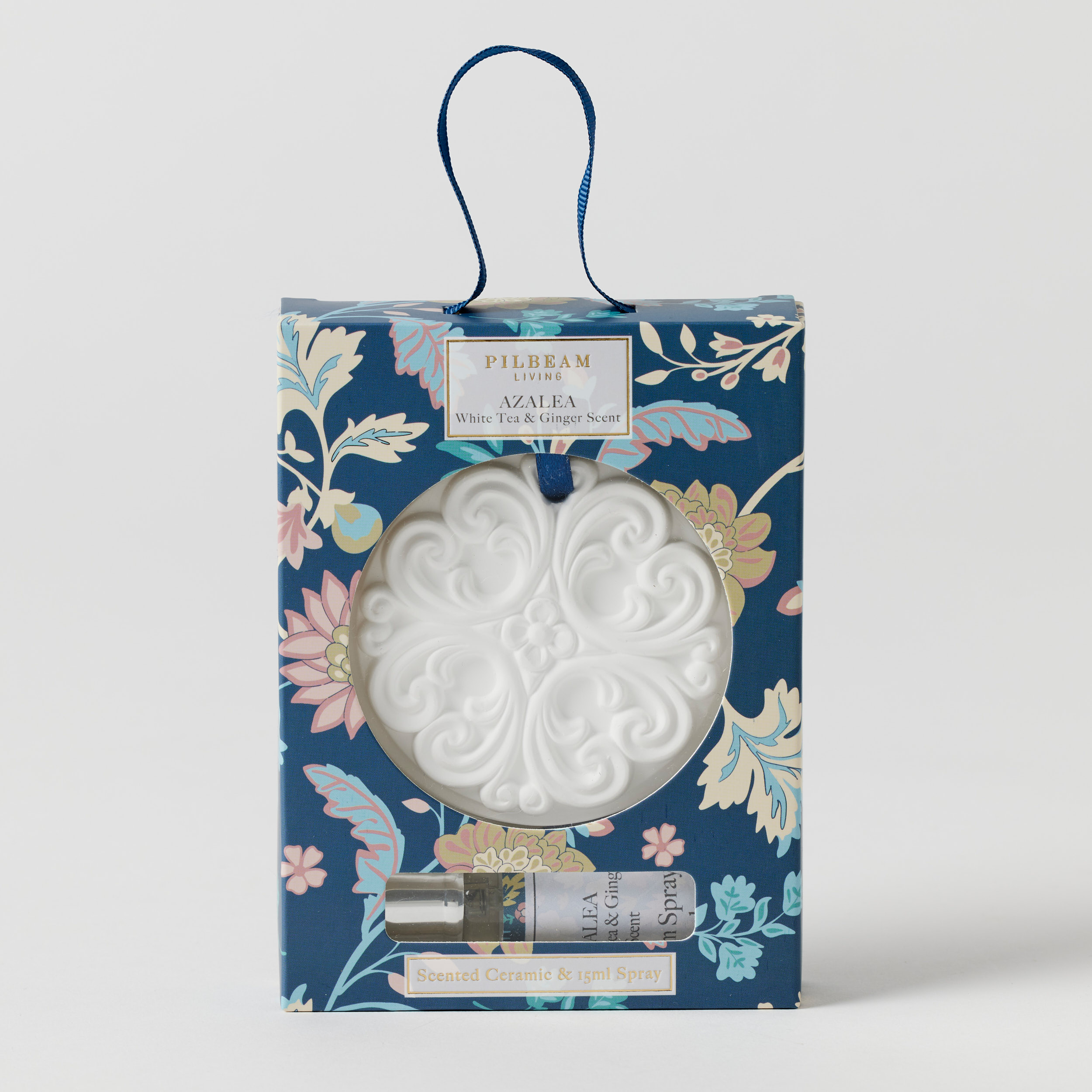 Azalea Scented Ceramic Disc - White Tea & Ginger - Pilbeam Living