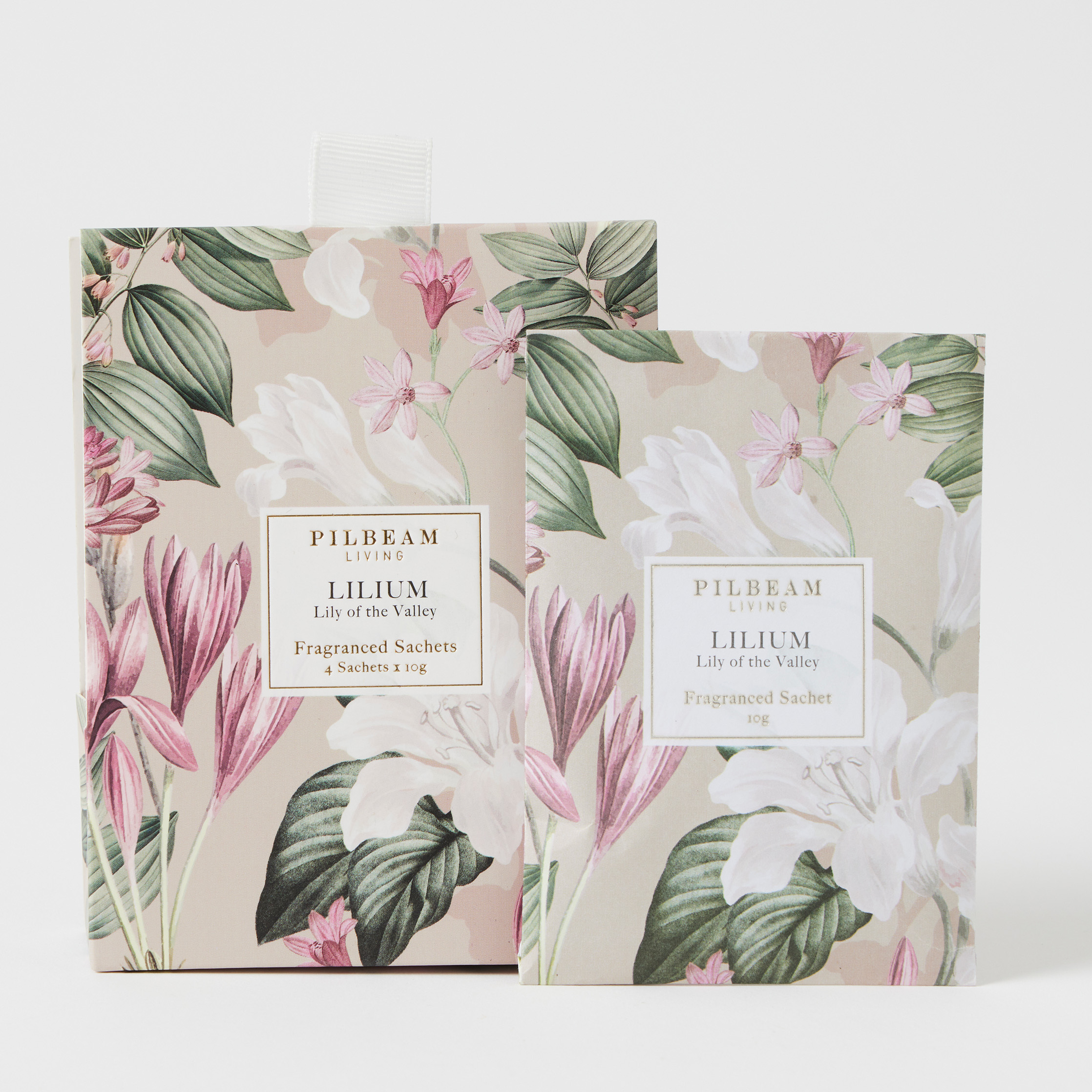 Lilium Scented Mini Sachets Set of 4 - Lily of the Valley - Pilbeam Living