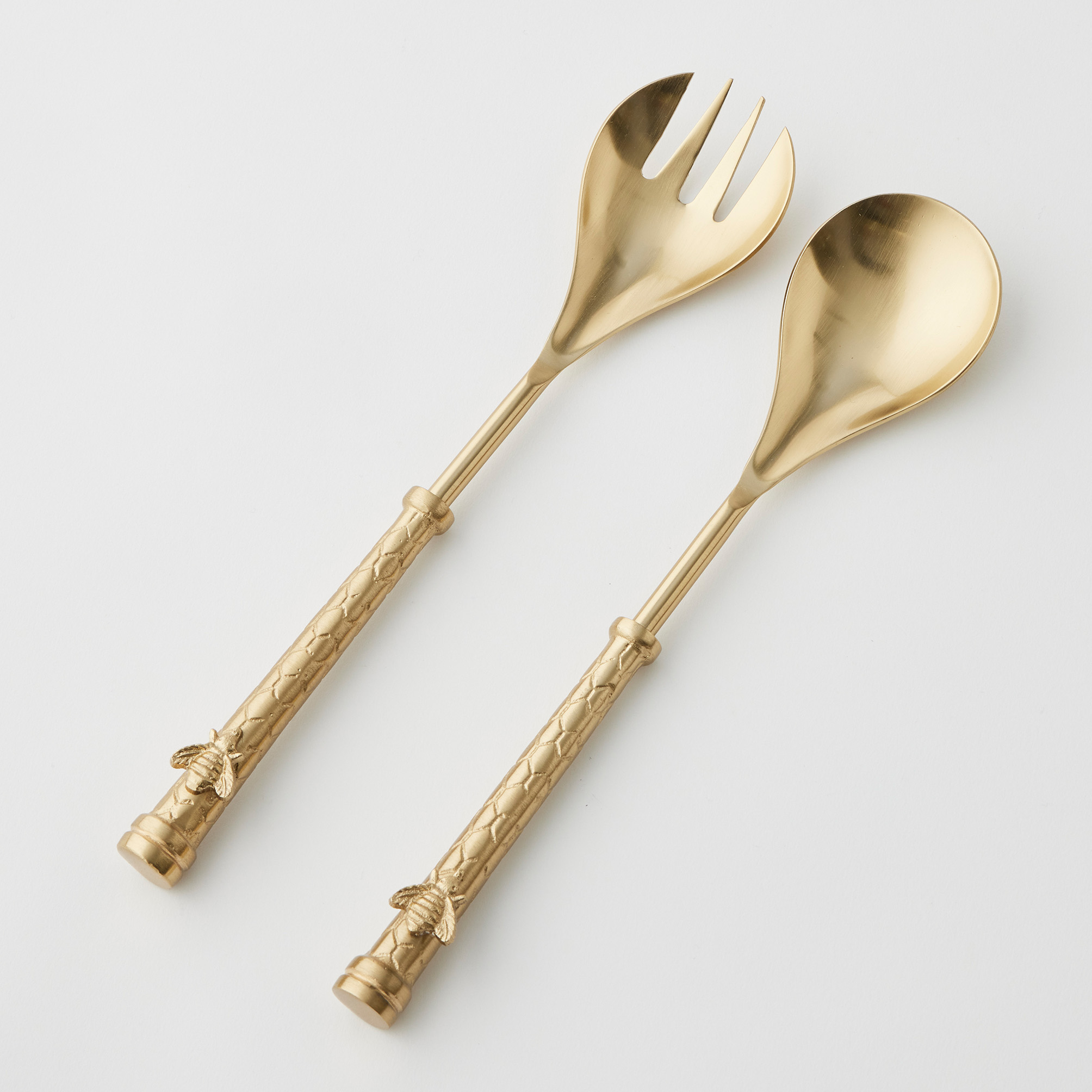 Honeycomb Salad Servers Set of 2 - Pilbeam Living