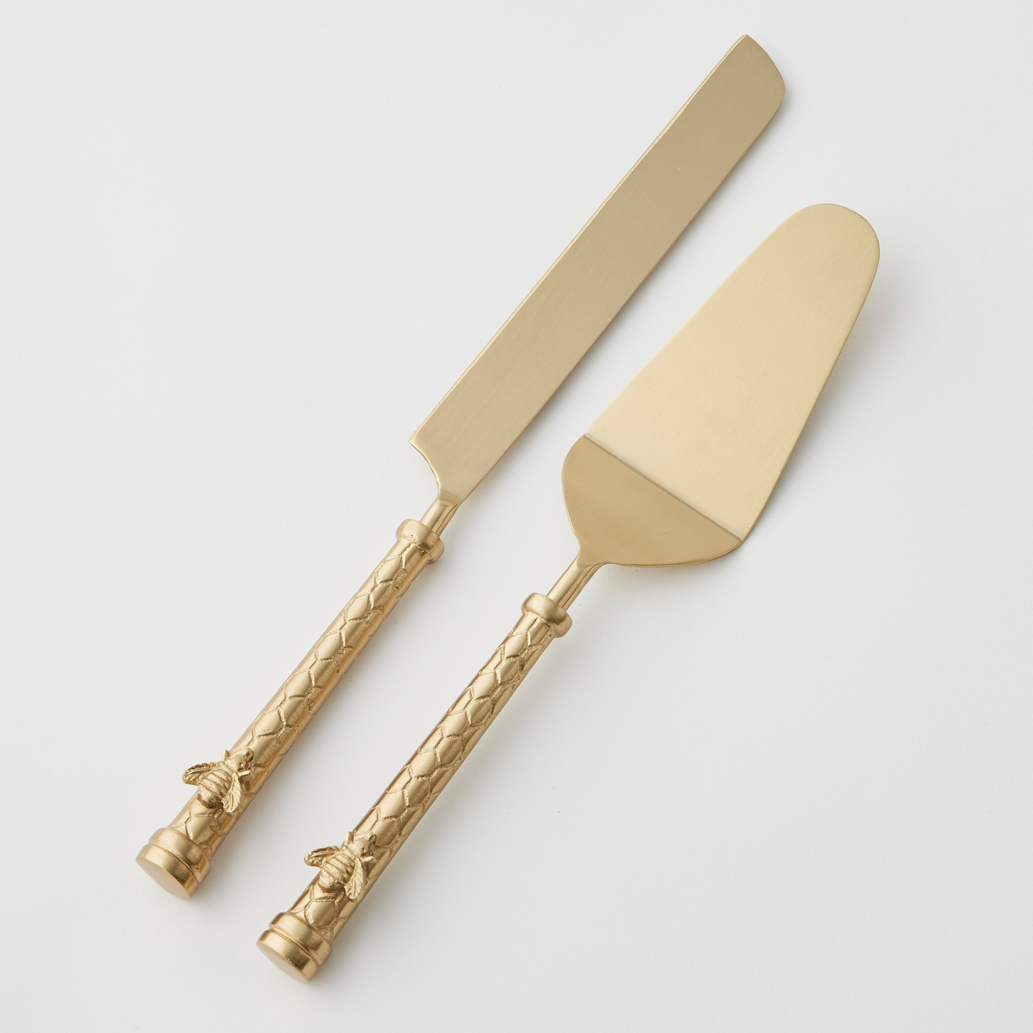 Honeycomb Cake Servers Set of 2 - Pilbeam Living