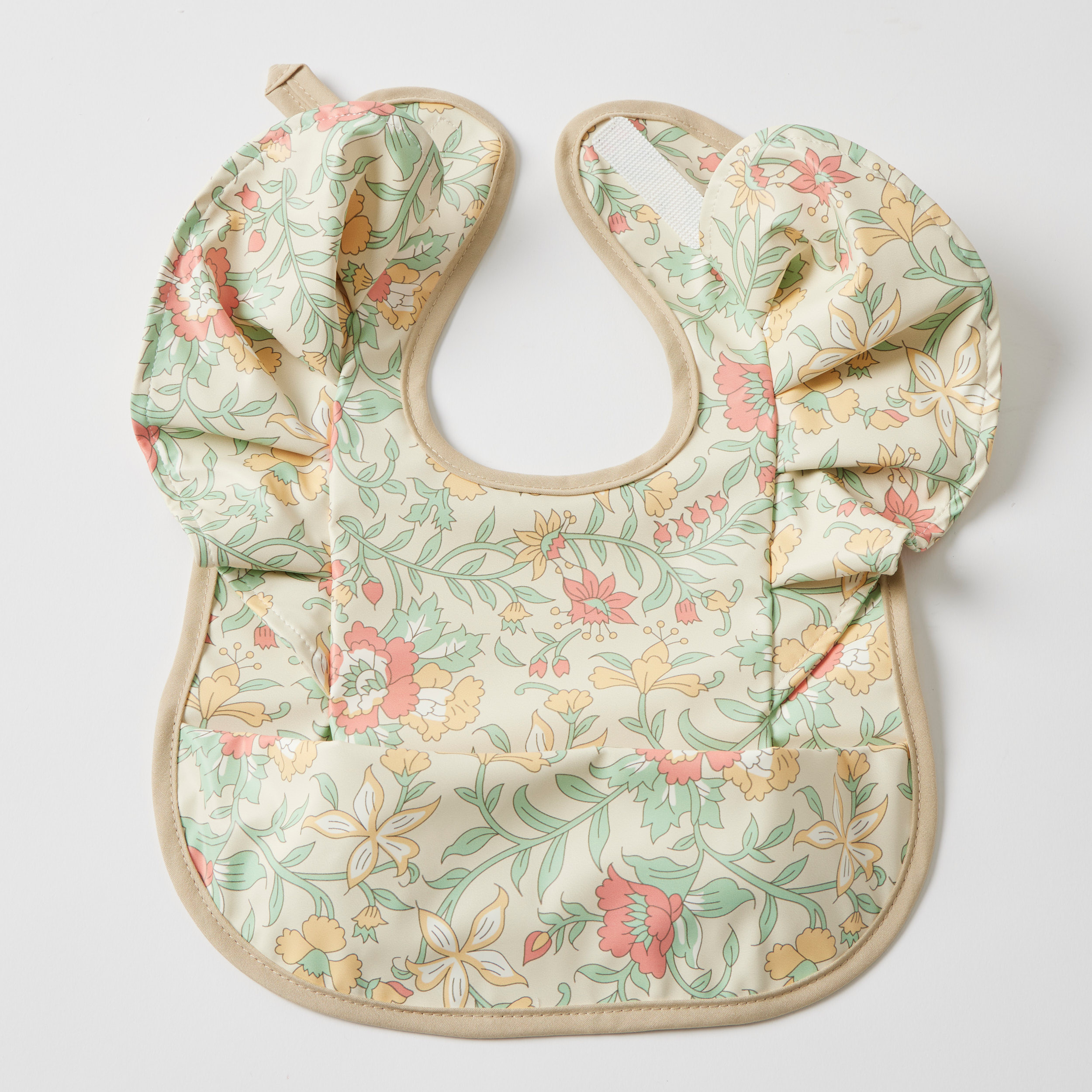 Jiggle & Giggle Spring Garden Frilled Bib - Pilbeam Living