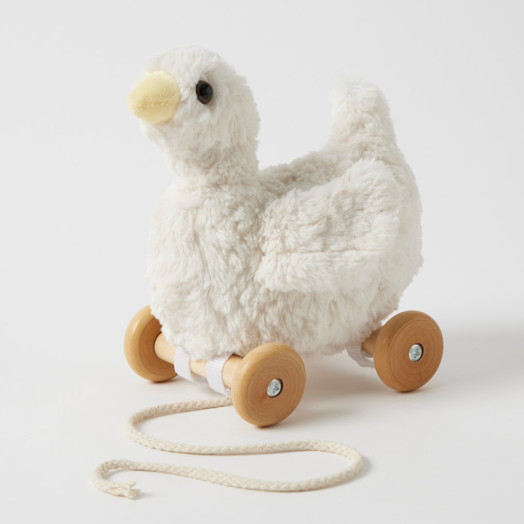 Jiggle & Giggle Duck Plush Pull Along - Pilbeam Living