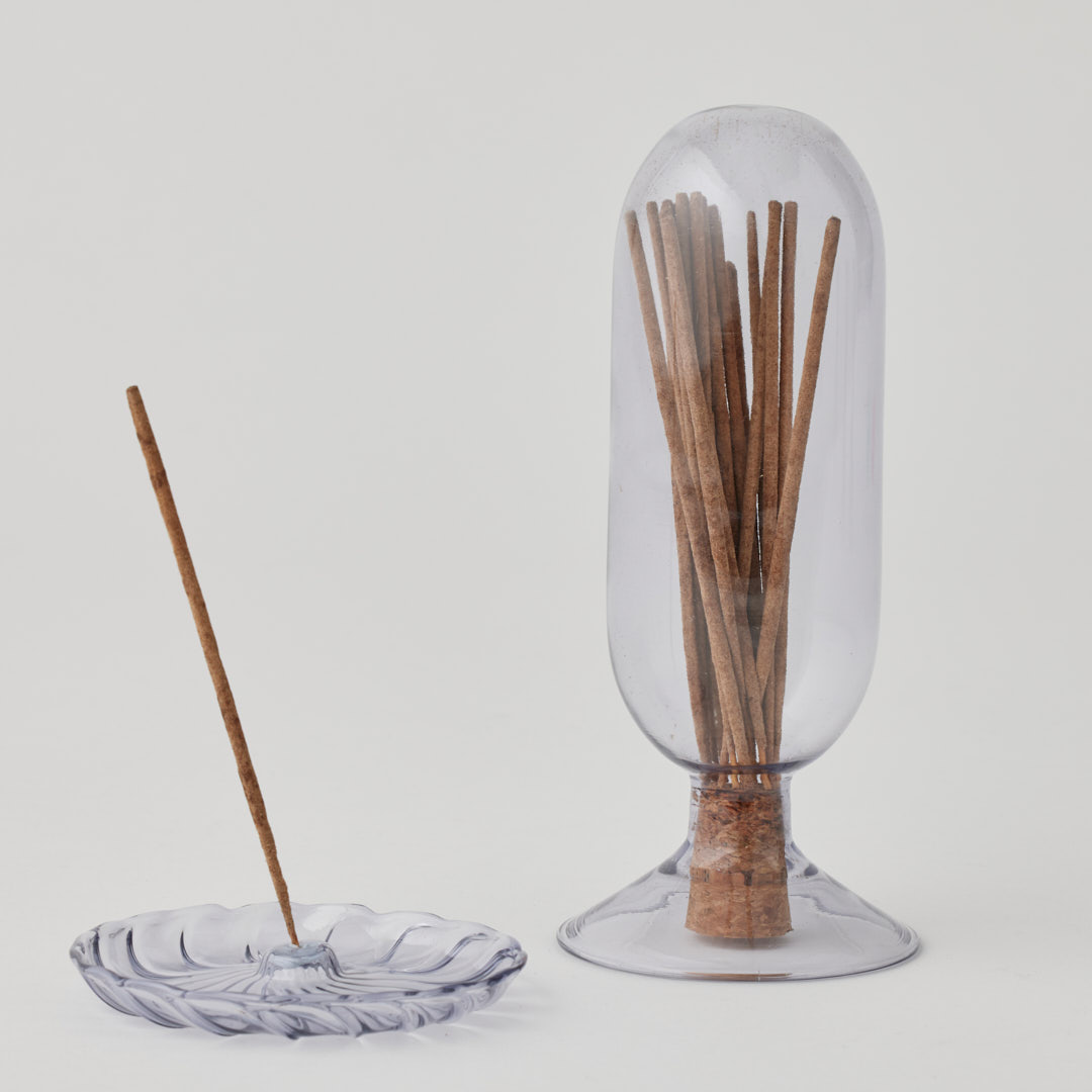 Klein Cloche with 50pc Incense Sticks & Holder Gift Set - Rose ...