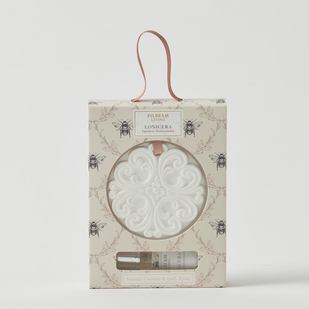 Lonicera Scented Ceramic Disc - Japanese Honeysuckle - Pilbeam Living