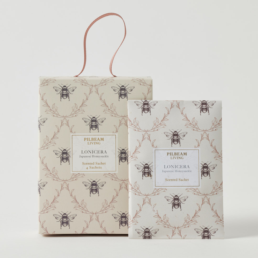 Lonicera Scented Mini Sachets Set of 4 - Japanese Honeysuckle - Pilbeam ...