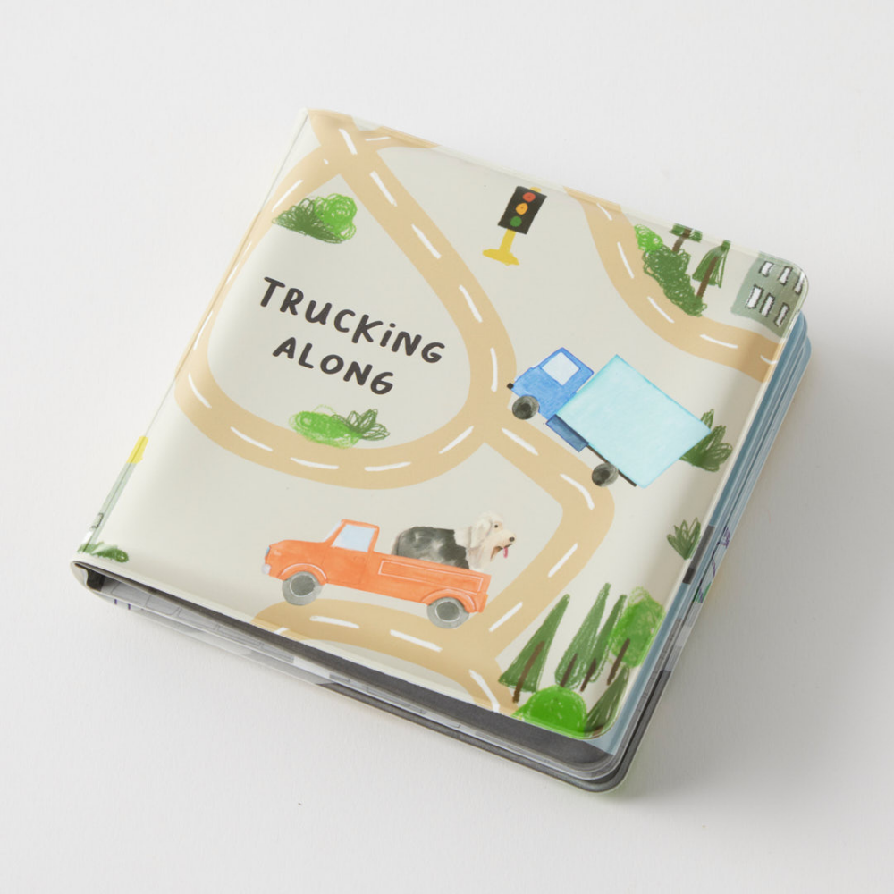 Jiggle & Giggle Trucking Along Bath Book - Pilbeam Living