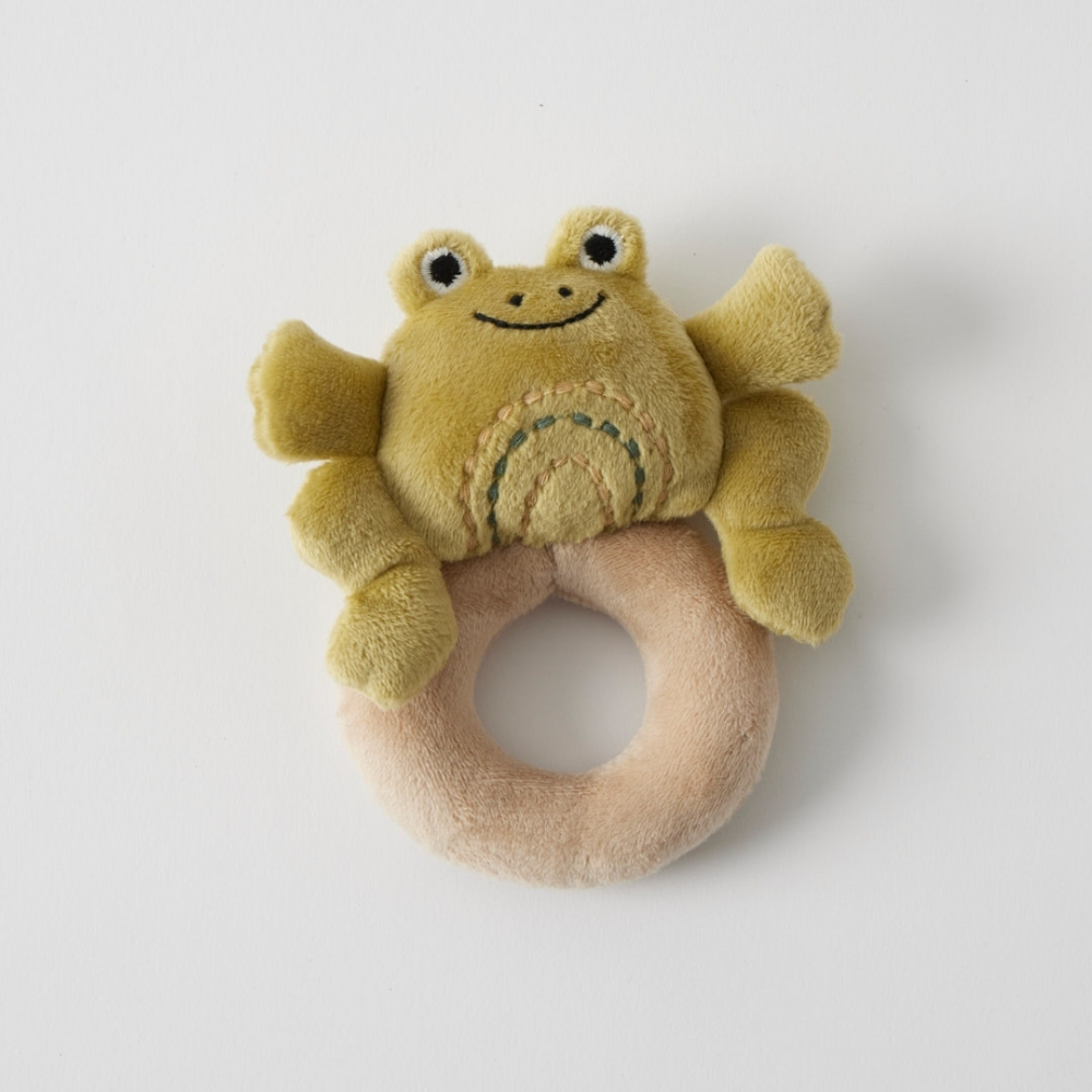Jiggle & Giggle Fred Frog Rattle - Pilbeam Living