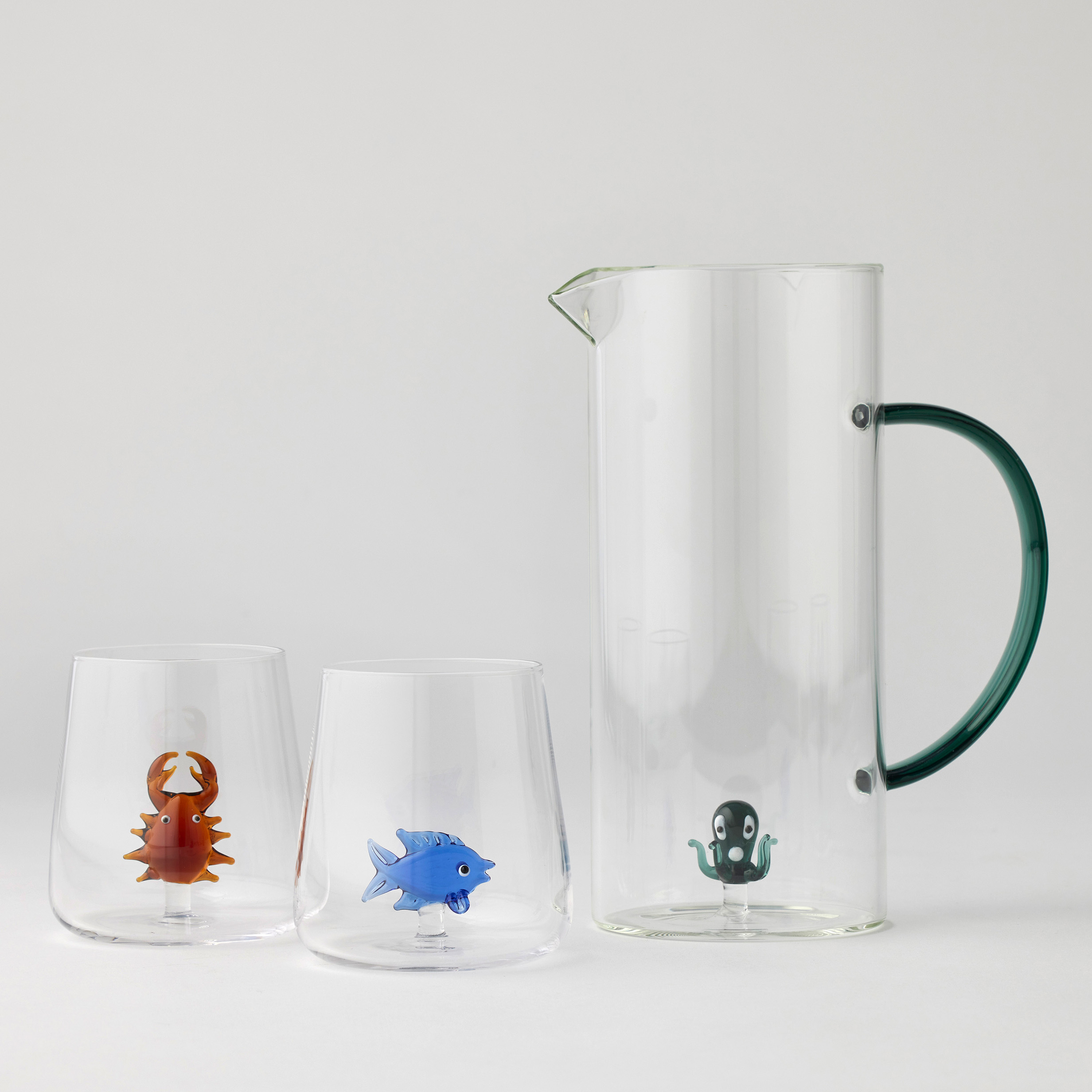 Ocean Tides Jug & Tumblers Set of 3 - Pilbeam Living