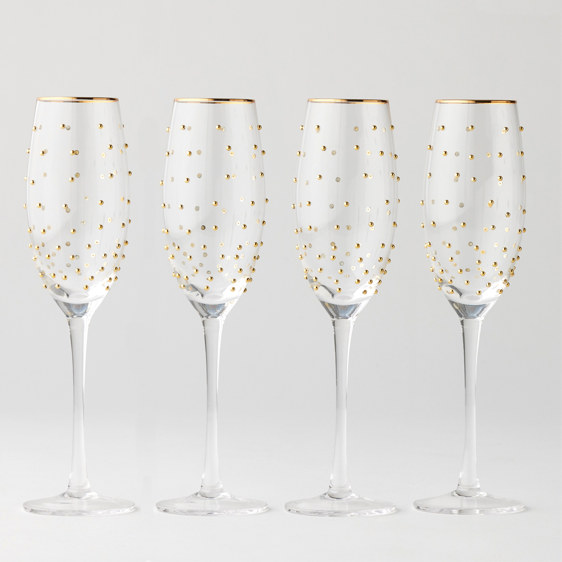 Dotti Champagne Glasses Set of 4 - 250mL - Pilbeam Living