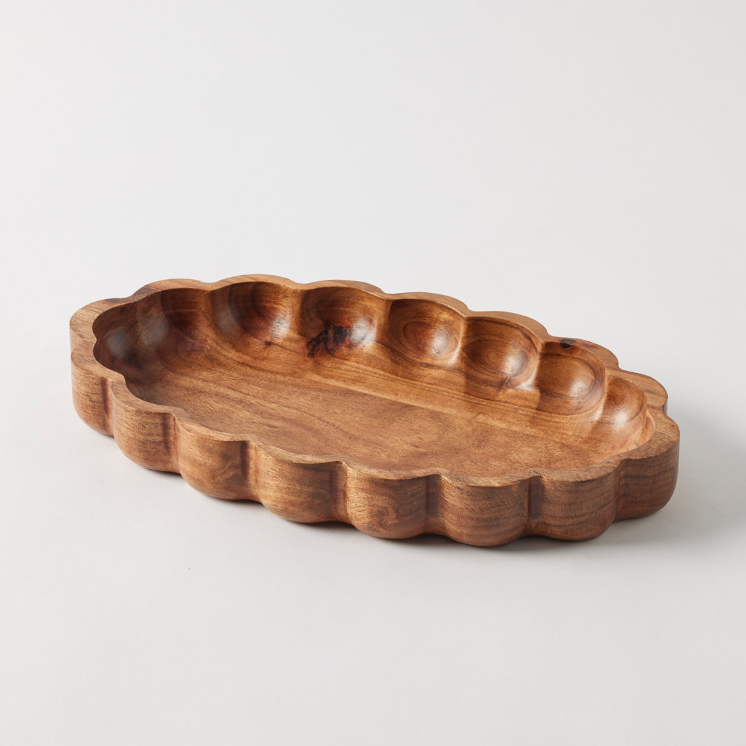 Blossom Scalloped Shallow Bowl Large - Pilbeam Living