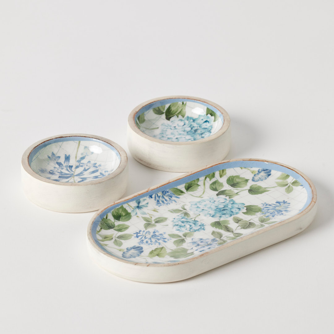 Heritage Bloom Tray & Bowl Set - Pilbeam Living